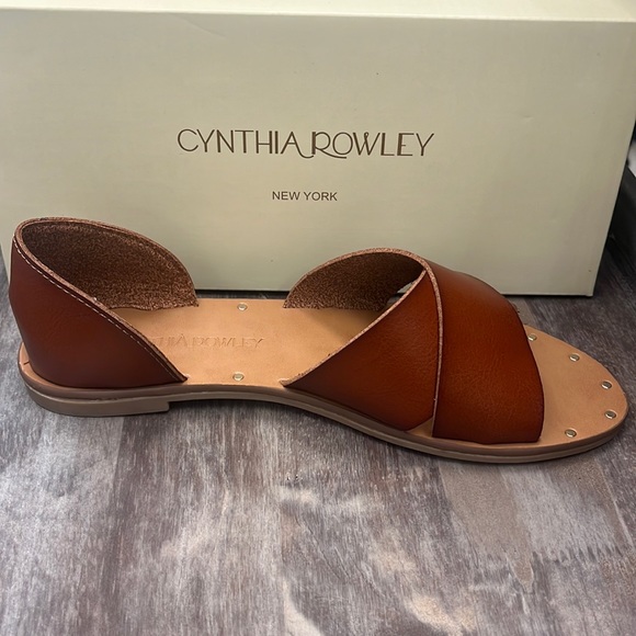 Cynthia Rowley | Shoes | Cynthia Rowley Womens Fiona Cognac Criss Cross ...